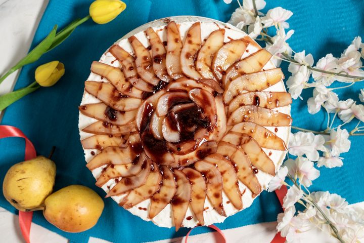 Cheesecake con ricotta e pere al vino Porto | Ricetta Chef in Camicia