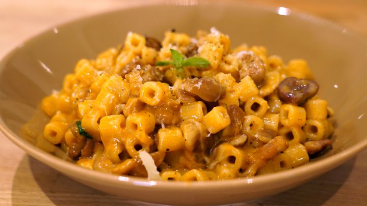 Cubetti con guanciale e castagne | Ricetta Chef in Camicia